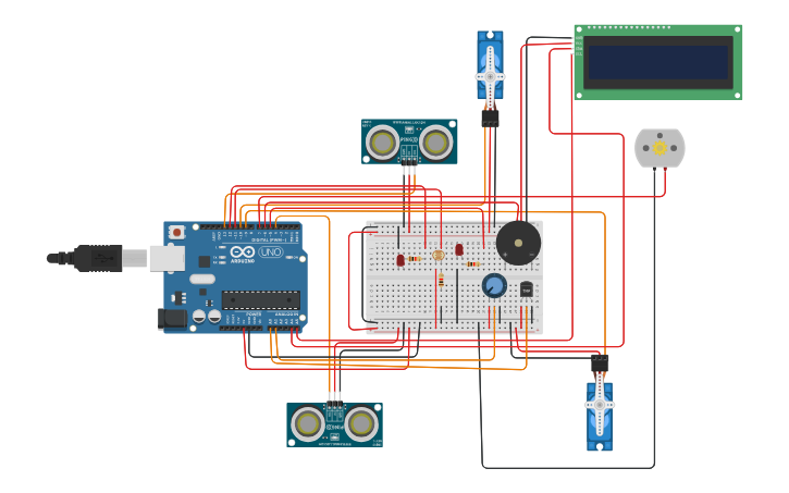 Circuit design Copy of Arduino IR Robot - Tinkercad