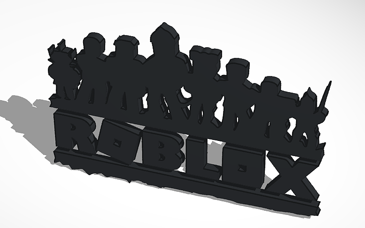 3D design Roblox logo - Tinkercad