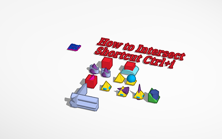 3D design How Intersection Groups Work - Tinkercad