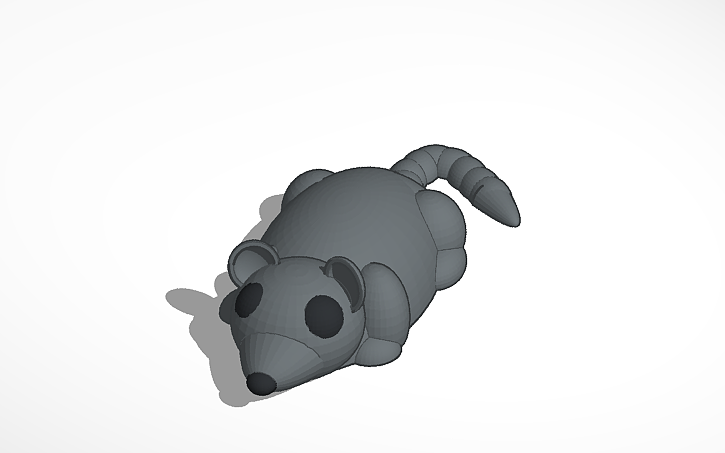 3D design rat - Tinkercad