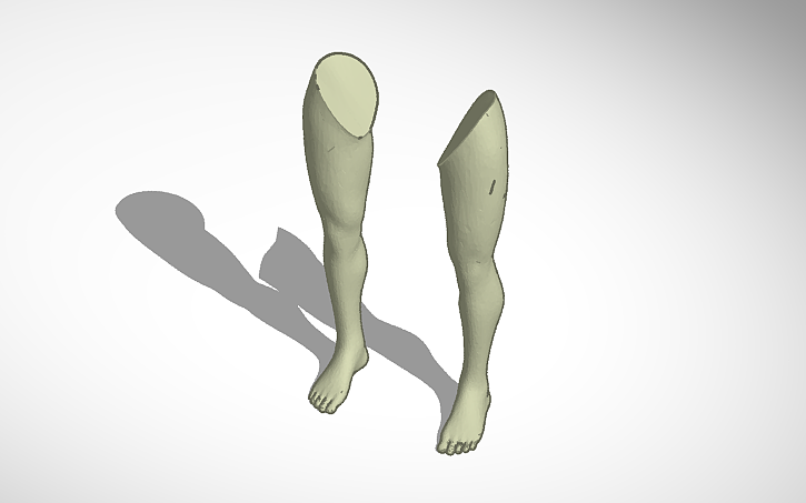 3D design legs - Tinkercad