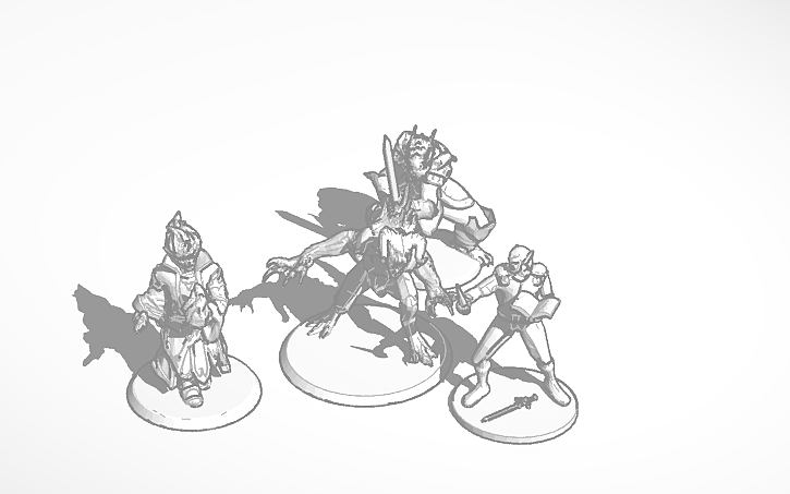 3D design D&D figures - Tinkercad