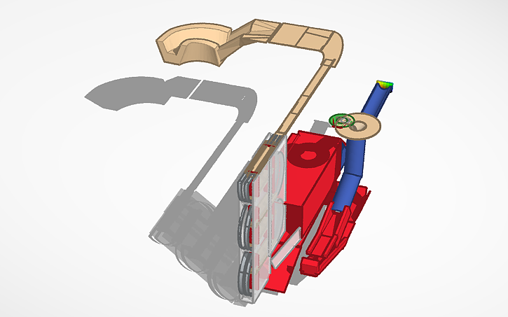 3D design Rube Goldberg Machine - Tinkercad