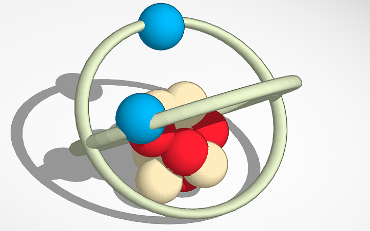 3D design Atom - Tinkercad