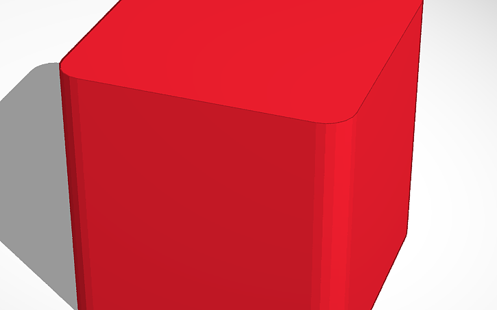 3D design Rounded Corner Cube - Tinkercad
