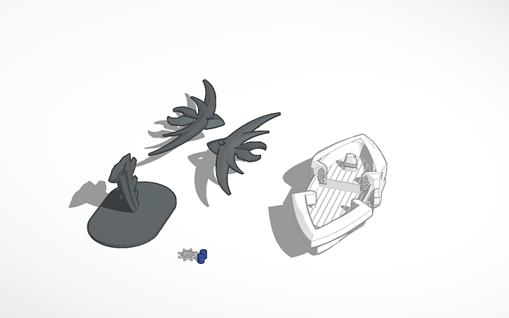 3D design Elvish Aether Ship - Tinkercad