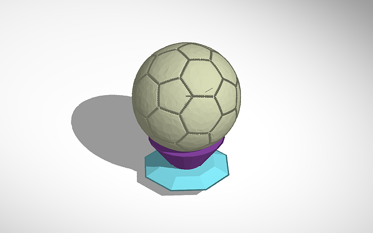 3D design Soccer ball Jibit - Tinkercad