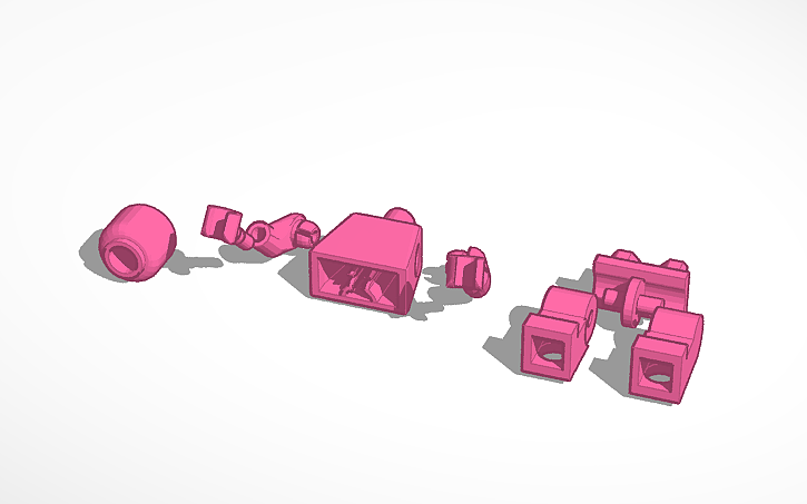 3D design Lego Minifigure Template 1:1 - Tinkercad